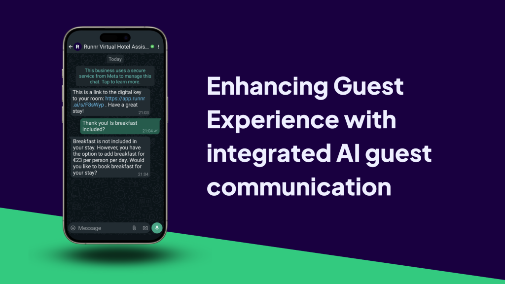 Enhancing the guest experience with integrated AI guest communication